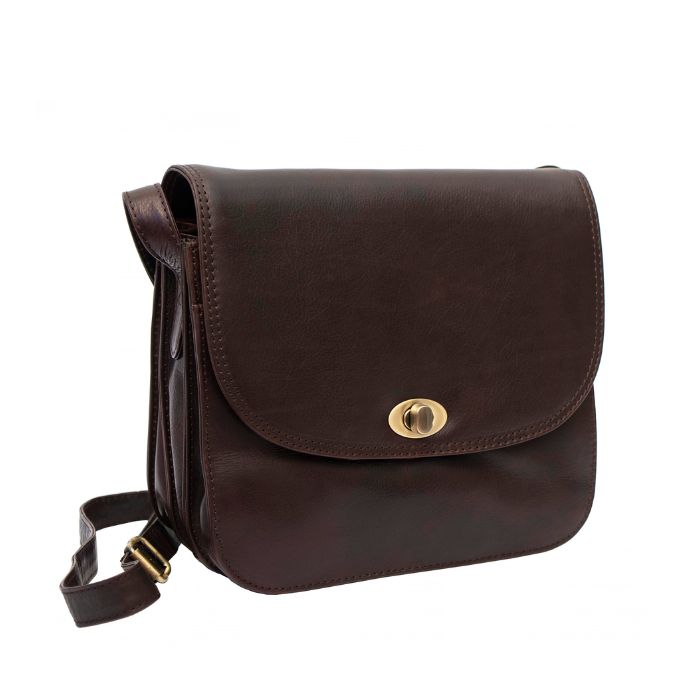 Tuscan Large Triple Compartment Handbag | Brown - The Leather Mob