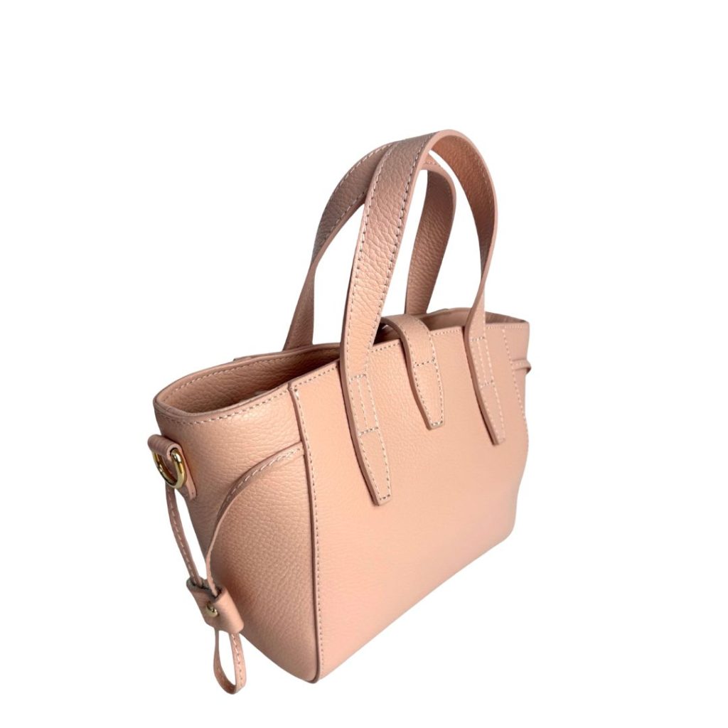 VALENTINA Leather Hand bag | Rose - The Leather Mob